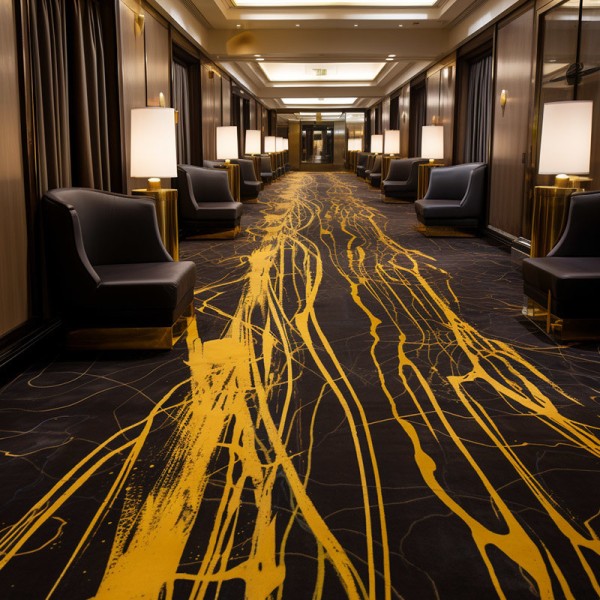 Quality 80% Wool And 20% Nylon Luxury Ballroom Banquet Hotel Carpet For Home Improvement for sale