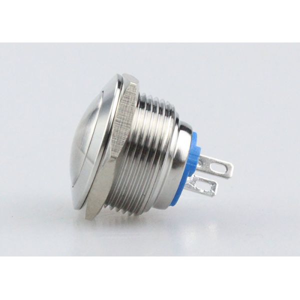 Quality Ball Head Stainless Steel Push Button Switch 19mm Panel Mounting Normally Open for sale