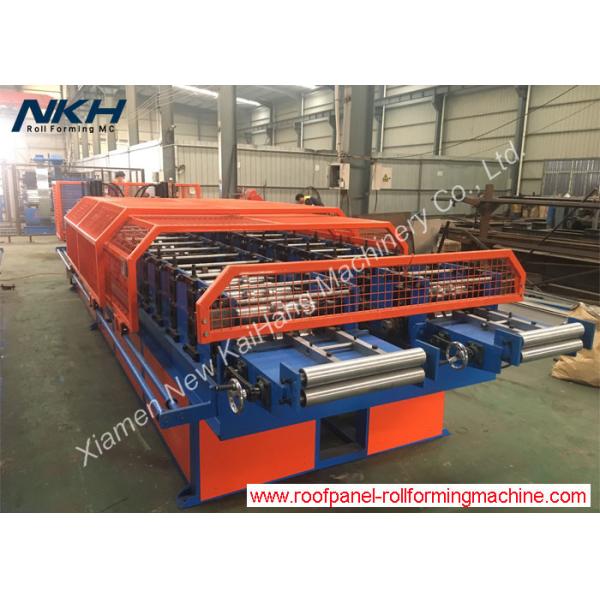 Quality Twin Rows Roof Panel Roll Forming Machine 5T Weight For Ridge Cap Panel for sale