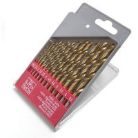 Quality 13PCS HSS Ti-Coated Twist Drill Bit Set for Metal for sale