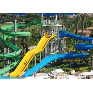 Quality Customized Outdoor Spiral Water Slide Aqua Park Equipment for sale