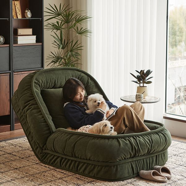 Quality Modern Minimalist Design Compressed Sofa Bed Hot Selling Corduroy Fabric Bean Bag for Small Spaces for Human Dog Use Living Area for sale