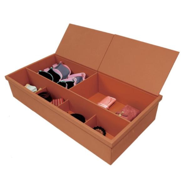Quality MDF PVC Wardrobe Organizer Box Closet Storage Boxes Durable For Underwear & Jewelry for sale