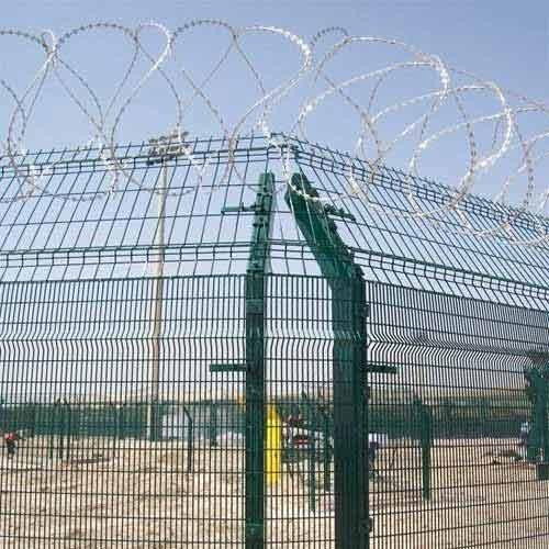 Quality 3D Curved Tower Fencing , 5ft Width Welded Wire Mesh Fence for sale