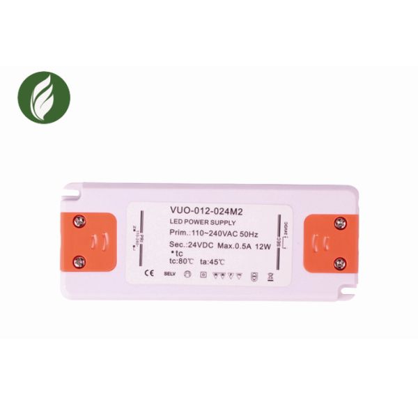 Quality Mirror Lights 12W Flicker Free LED Driver , Ultralight Plastic Power Supply for sale