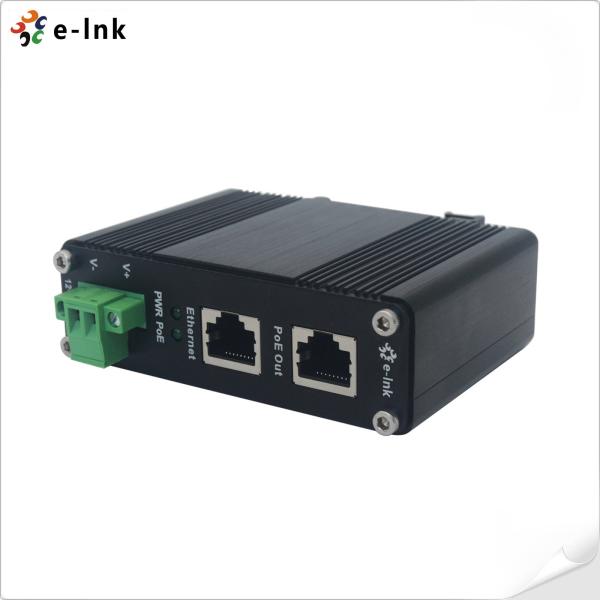 Quality 12~48VDC Power Input Industrial Gigabit PoE+ Injector for sale