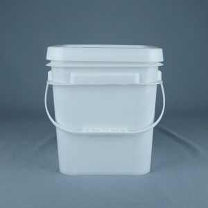 Quality 10L Square Plastic Bucket with Handle and Custom Colors for sale