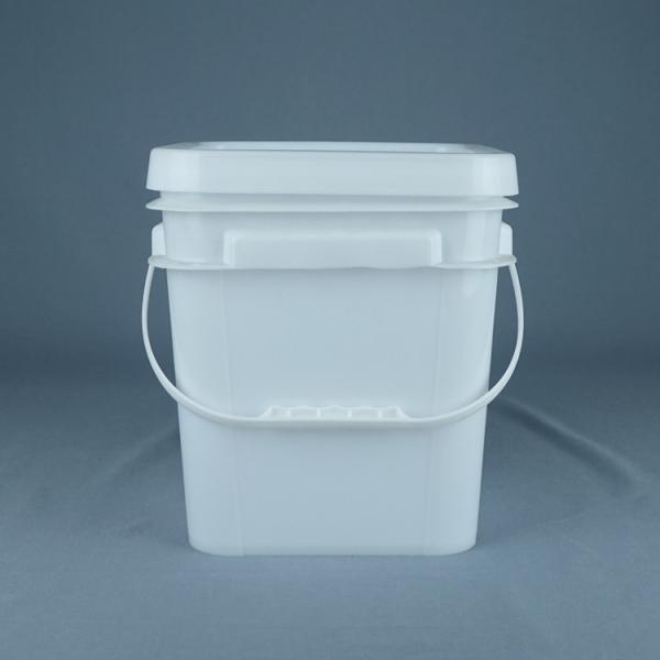 Quality 10L Square Plastic Bucket with Handle and Custom Colors for sale
