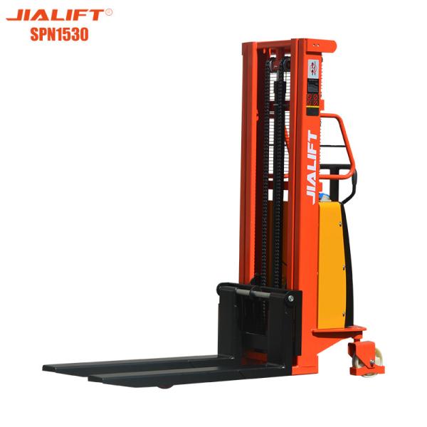 Quality Semi-electric Stacker(SPNseries,Pedestrian) SPN1530 Rated Traction Weight 1500kg  Lifting Height 3000mm Reach Stacker for sale