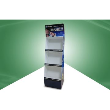 Quality Security Products POP Cardboard Display / Cardboard Floor Display With Three for sale
