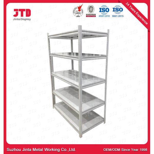 Quality 1830mm Heavy Duty Boltless Shelving White 5 Layer Boltless Rack for sale