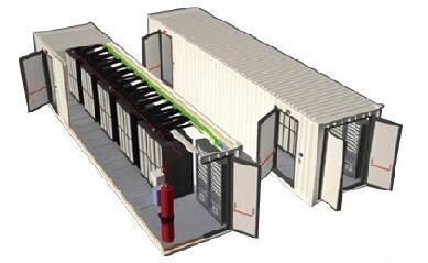 Quality 40FT Containerized Modular Data Center with 1100kg Static Payload and Cold for sale
