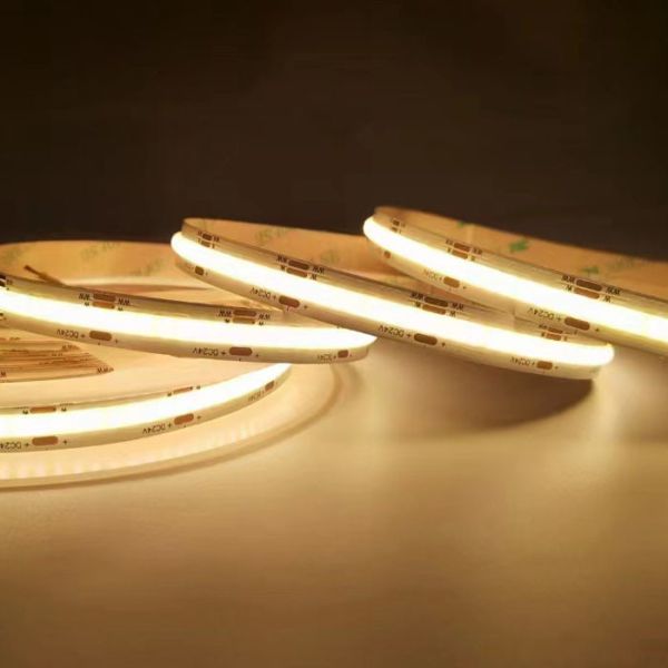 Quality Dual Color Temperature Cob LED Light Strip Length 5M 24v W+Ww 608 Leds/M for sale