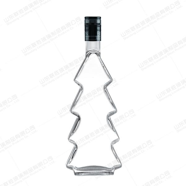 Quality Custom Size Accepted Clear Triangle Shape Glass Crystal Whisky Bottle Packaging for sale