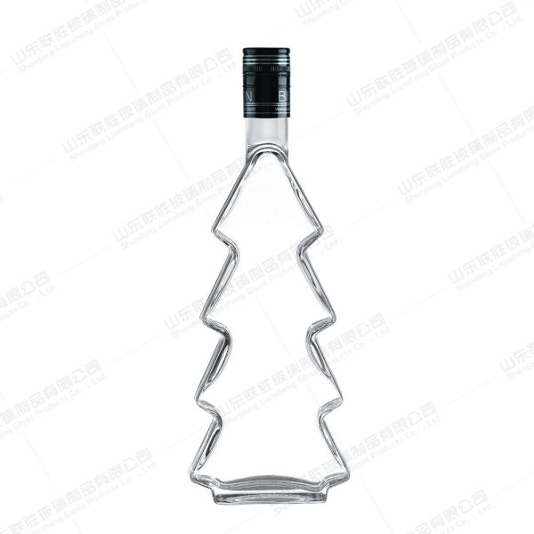 Quality Custom Size Accepted Clear Triangle Shape Glass Crystal Whisky Bottle Packaging for Brandy for sale