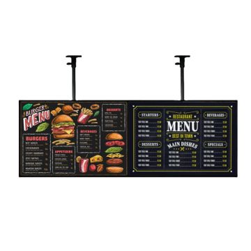 Quality Ultra Narrow LCD Advertising Display Module Digital Menu Boards For Restaurants for sale
