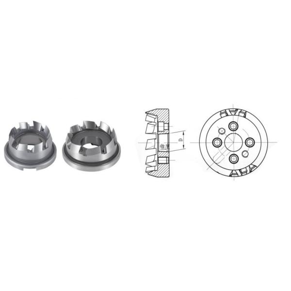 Quality Arc Tooth Carbide Cutter Tools Cylindrical Wear Resistence for sale