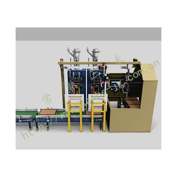 Quality DCS-25PV1(3)-MU-AL(multi-scales for powder ) Valve Bag Automatic Packing & Palletizing Line for granule and powder for sale