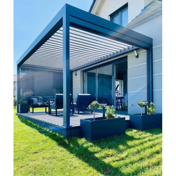 Quality Luxury Freestanding Patio Aluminum Waterproof Outdoor Garden Pergola Chinese for sale