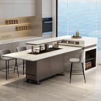 Quality 1232*465*791mm Fridge body size Multifunctional Marble Bar Table for Modern for sale