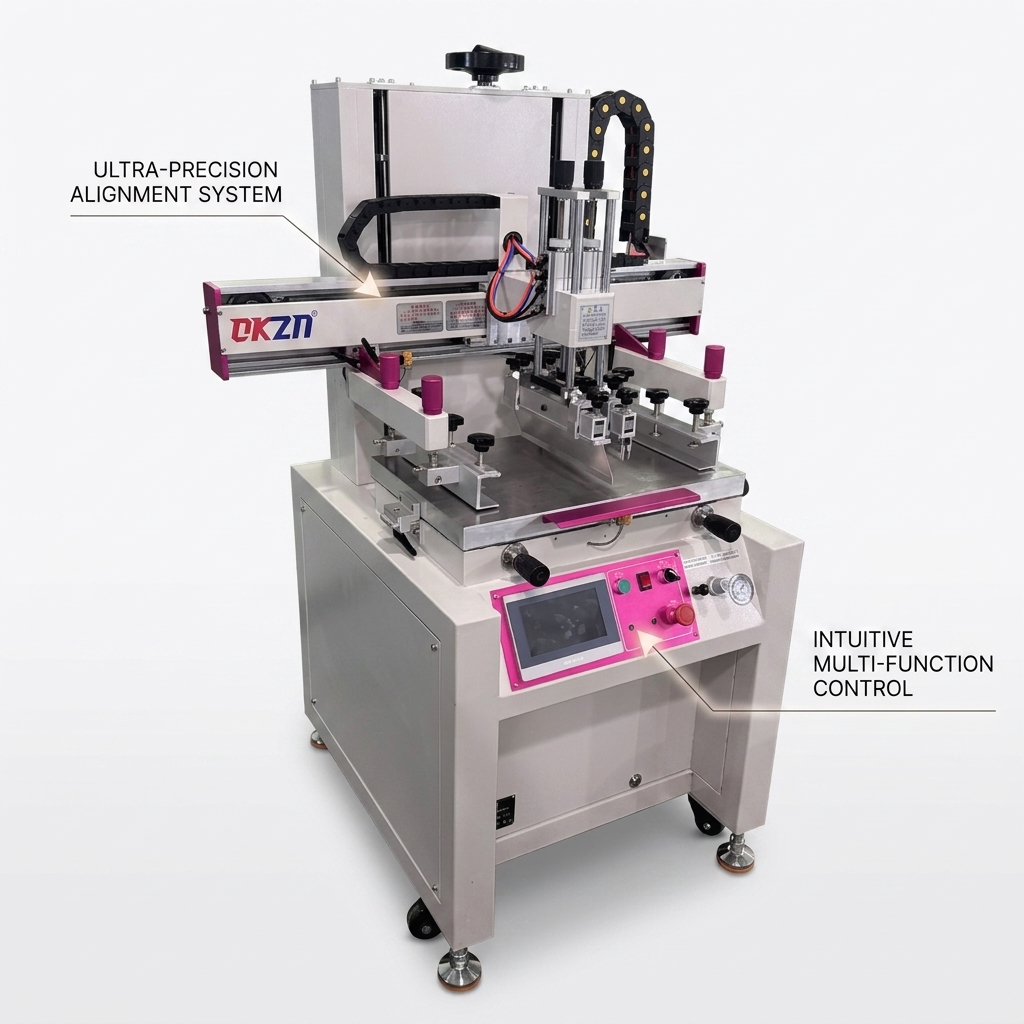 Quality 40*60 Monochrome Flatbed Screen Printing Machine with ±0.01mm Precision, 600 for sale
