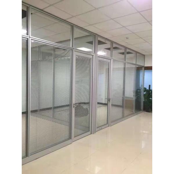 Quality Demountable Clear Glazed Glass Partition Wall For Office 12mm for sale