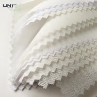 Quality Double Dot PA Coated 100% Polyester Shirt Interlining with Shrinkage Resistance for sale