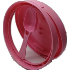 Quality Pilfer-Proof Plastic Milk Powder Tin Lid with Custom Color Flip Top and Scoop for sale
