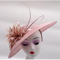 Quality 1 Color Print Method Christmas Party Decoration Sinamay Feather Fascinator Hat for sale