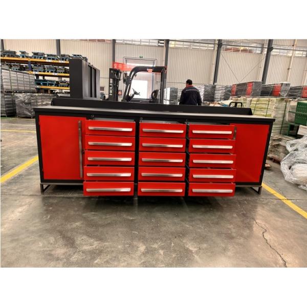 Quality Multi Drawers Optional Heavy Duty Customized Stainless Steel Workbench with KEY for sale