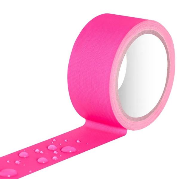 Quality Single Sided Adhesive Cloth Duct Tape Neon Blacklight Reflective Flagging for sale