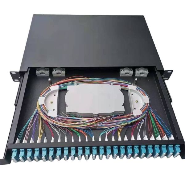 Quality Telecom Communication Optical Fiber Terminal Box Fully Equipped with Mpo To Lc Cassette for sale