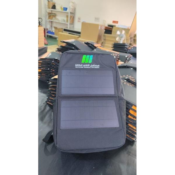 Quality Water Resistant 60L Solar Charger Backpack For Phones Tablets Laptops for sale