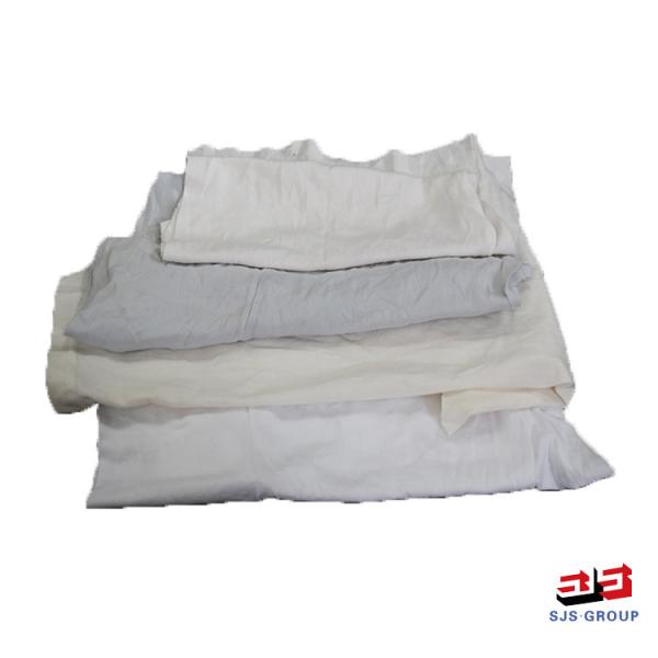 Quality Drop Waste Second Hand 1kg/Bag 60cm White Cotton Rags for sale