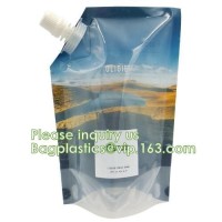 Quality Flat Bottom bag Self sealing bag aluminum foil bag Spout & nozzle bag Quad seal for sale