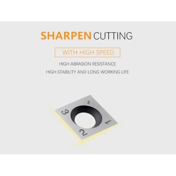 Quality Smooth Straight Square Woodworking Carbide Inserts Indexable ISO 9001 Certificat for sale