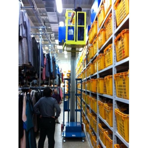 Quality 2.8m Mast Type Electric Order Picker , Semi - Electric Mobile Stock Picker for sale