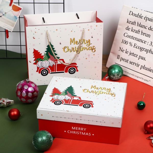 Quality Rigid ODM Stamping Apparel Packaging Boxes Decorated Christmas for sale