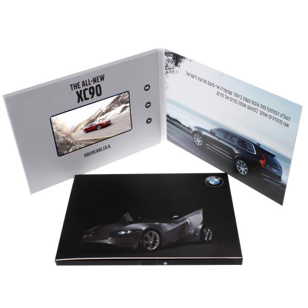 Quality Built-in Play/Pause Button Video Mailer Card with 8 GB Memory Supports MOV Format for Corporate Announcements for sale