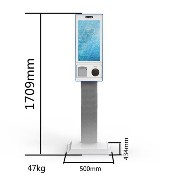 Quality Smart Thermal Printer Self Ordering Kiosk Self Service Checkout System Payment for sale