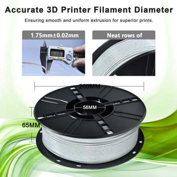 Quality PLA Plus Marble Gray Color Toughness Enhanced 3D Printer Filament High Strength for sale