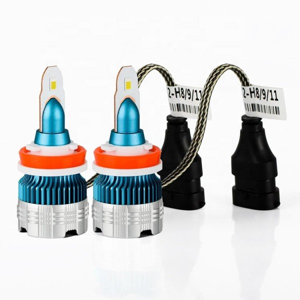 Quality H1 H3 H4 H7 H8 H11 9005 9006 LED Car Headlight Bulbs MI2 White light for sale