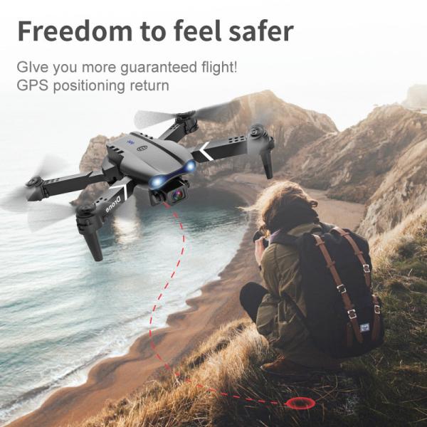 Quality ZAi Toy Drone E99 Pro With Camera Remote Control 360 Flip Headless Mode RC UAV for sale
