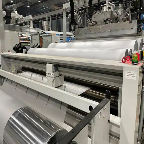 Quality Solar module encapsulation Turnkey Project : From Material Formula To Production Factory Design: EVA / POE Cast Film Extrusion Line For Solar Panel Encapsulation Maximum Line Speed 16m/S for sale