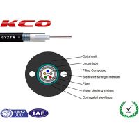 Quality GYXTW Fiber Optic Cable Single Mode Optical Fiber Cable / Steel Tape Cover for sale