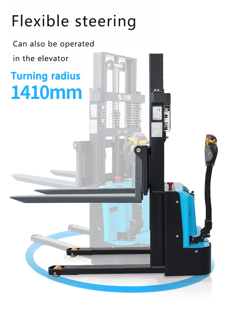 Aida Factory Electronic Stacker Hydraulic Lift Hand Pallet Truck Price Fully Automatic Stacker