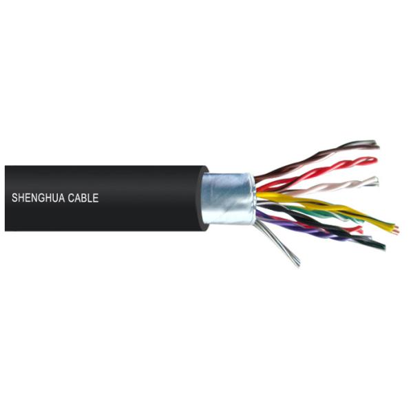 Quality PE Insulated Al Foil Plastic Screen Shielded Instrument Cable Stranded Copper for sale