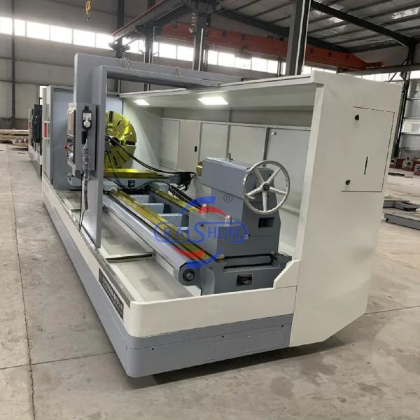 Quality Heavy Duty CNC Flat Bed Lathe Machine 1000mm Workpiece for sale
