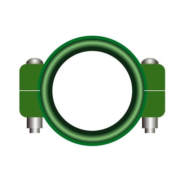 Quality Leakage Prevention Two Bolt Coupling Gaskets Green 150mm Custom for sale