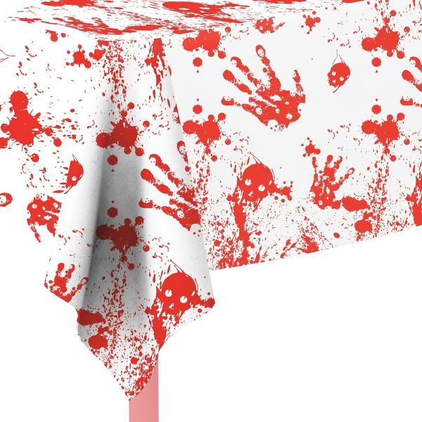 Quality Customized Size LDPE Waterproof Disposable Tablecloth for Halloween Plastic Table Cover for sale